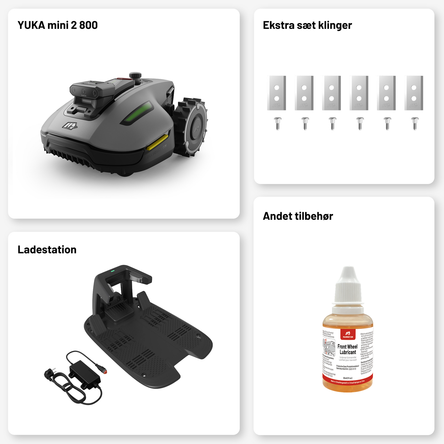 YUKA mini 2 800 Robotplæneklipper uden kanttråd | Mammotion DK